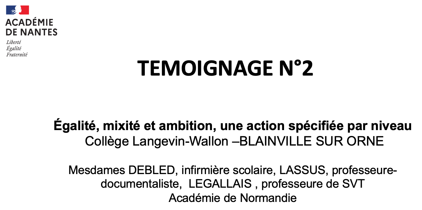 Portail pédagogique : égalité entre les filles et les garçons - Journée ... Portail pédagogique : égalité entre les filles et les garçons - Journée ...